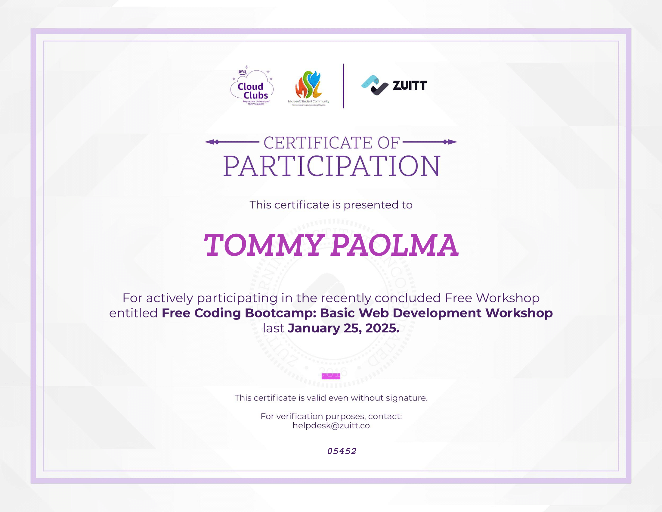 Tommy Paolma - Computer Engineer Portfolio