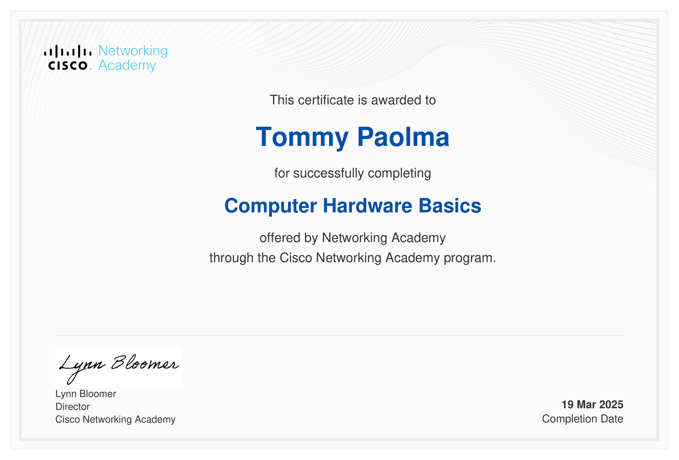 Tommy Paolma - Computer Engineer Portfolio