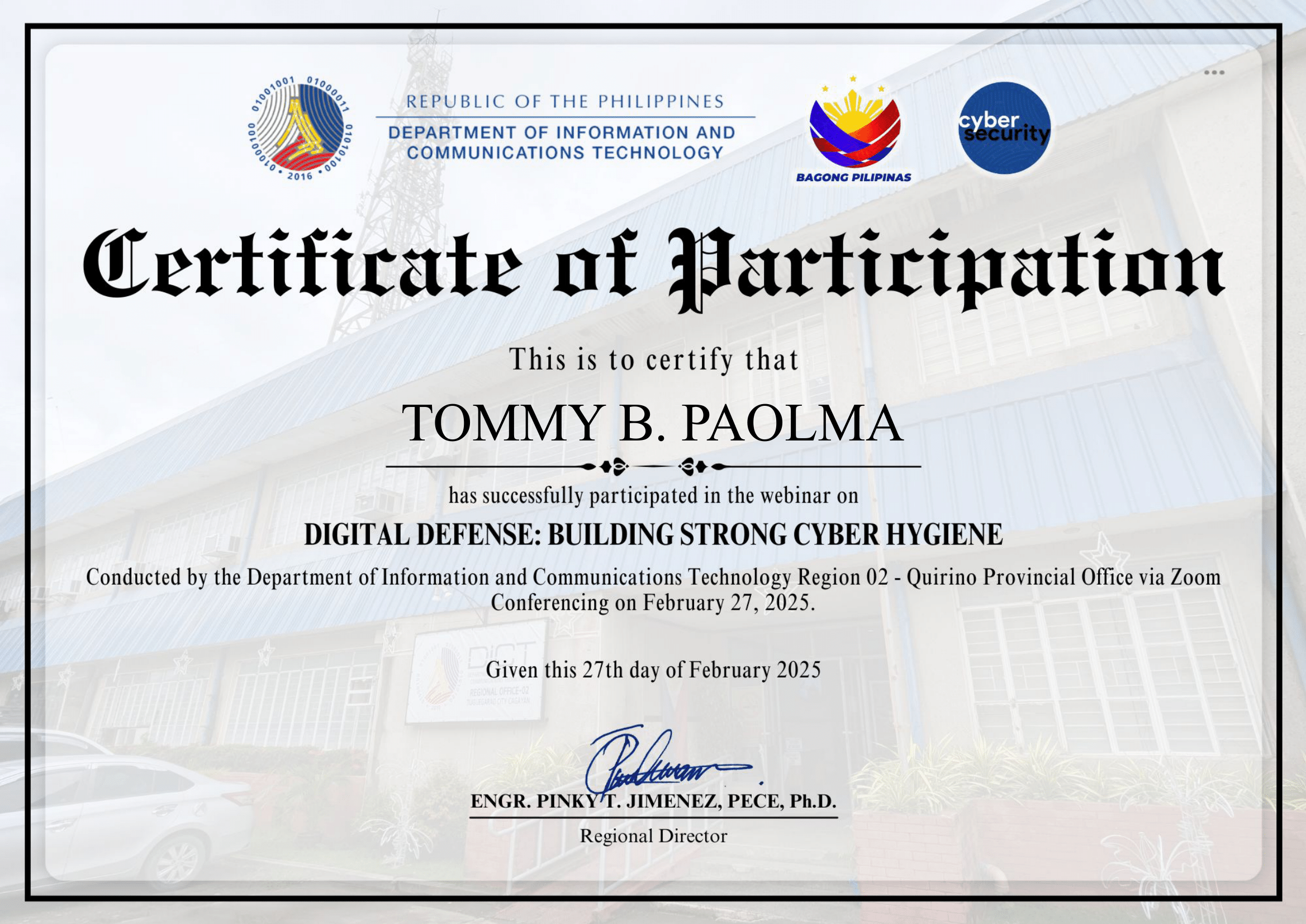 Tommy Paolma - Computer Engineer Portfolio