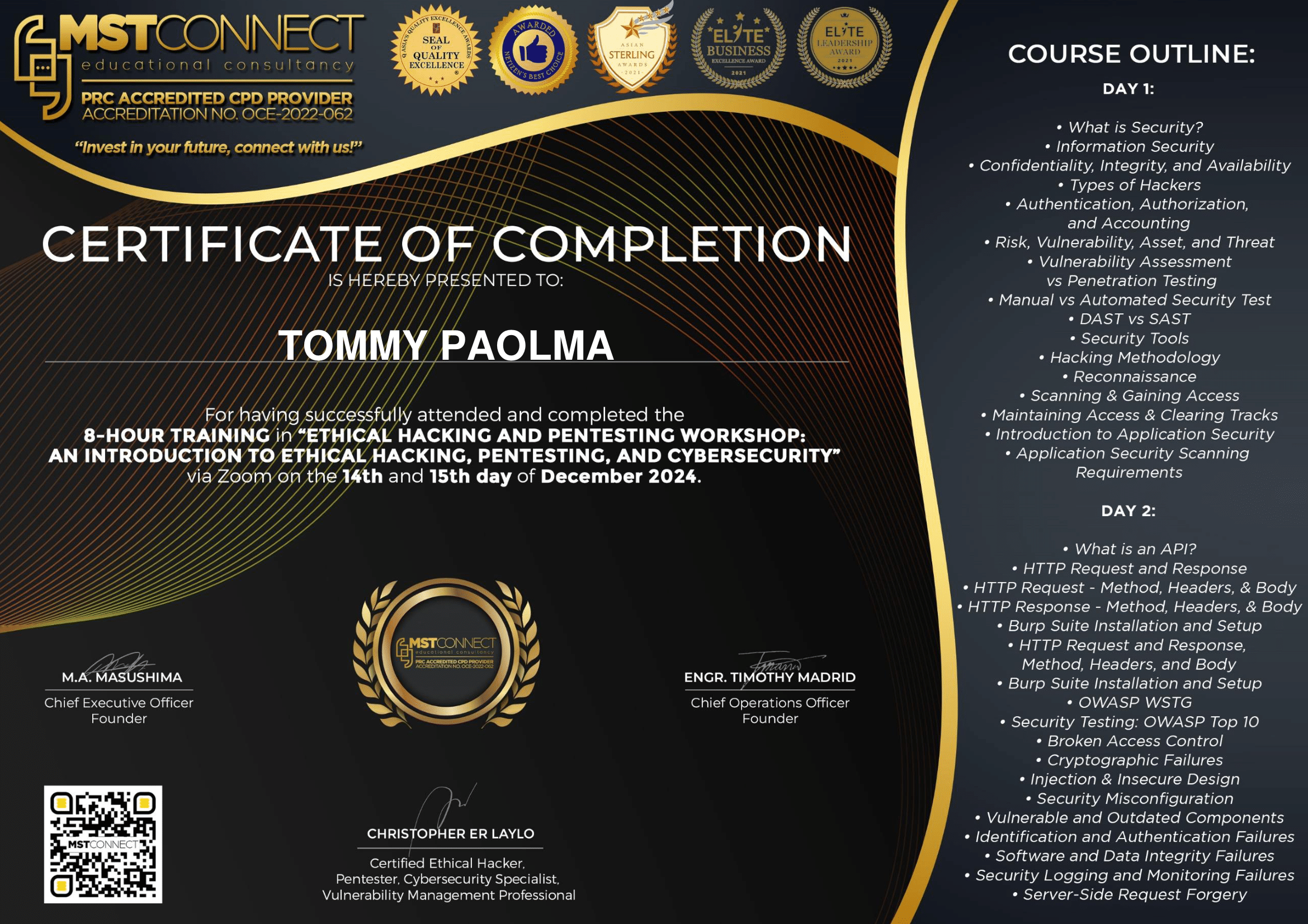 Tommy Paolma - Computer Engineer Portfolio